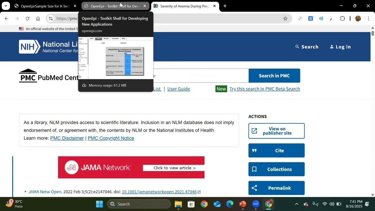 Session 2 Sample Size cross sectional open epi