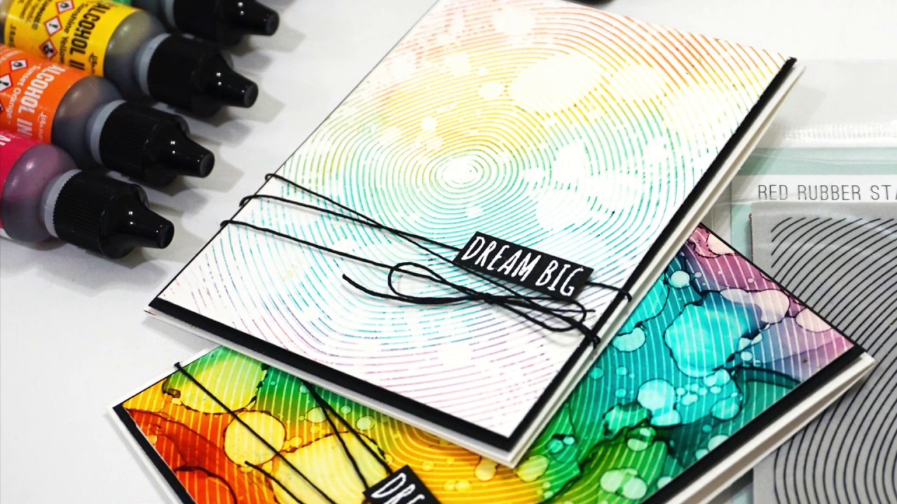Video Tutorial usuing TIm Holtz Alcohol ink with the Lifting Ink