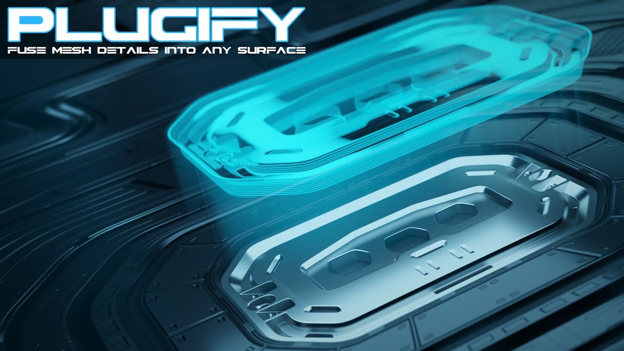 PLUGIFY - Fuse Mesh Details Into Any Surface! (Blender 4.5 Geometry Nodes)