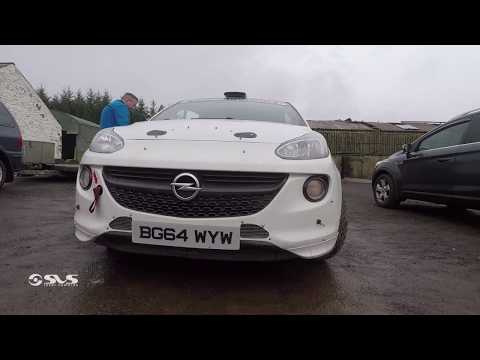 Jordan Hone Tests his new Opel Adam R2 on gravel