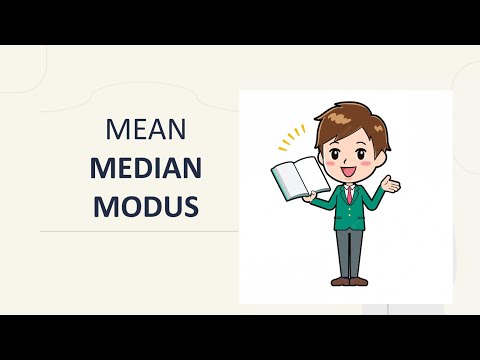 Mean Median Modus pada data tunggal dan berkelompok. (Kelompok 1)