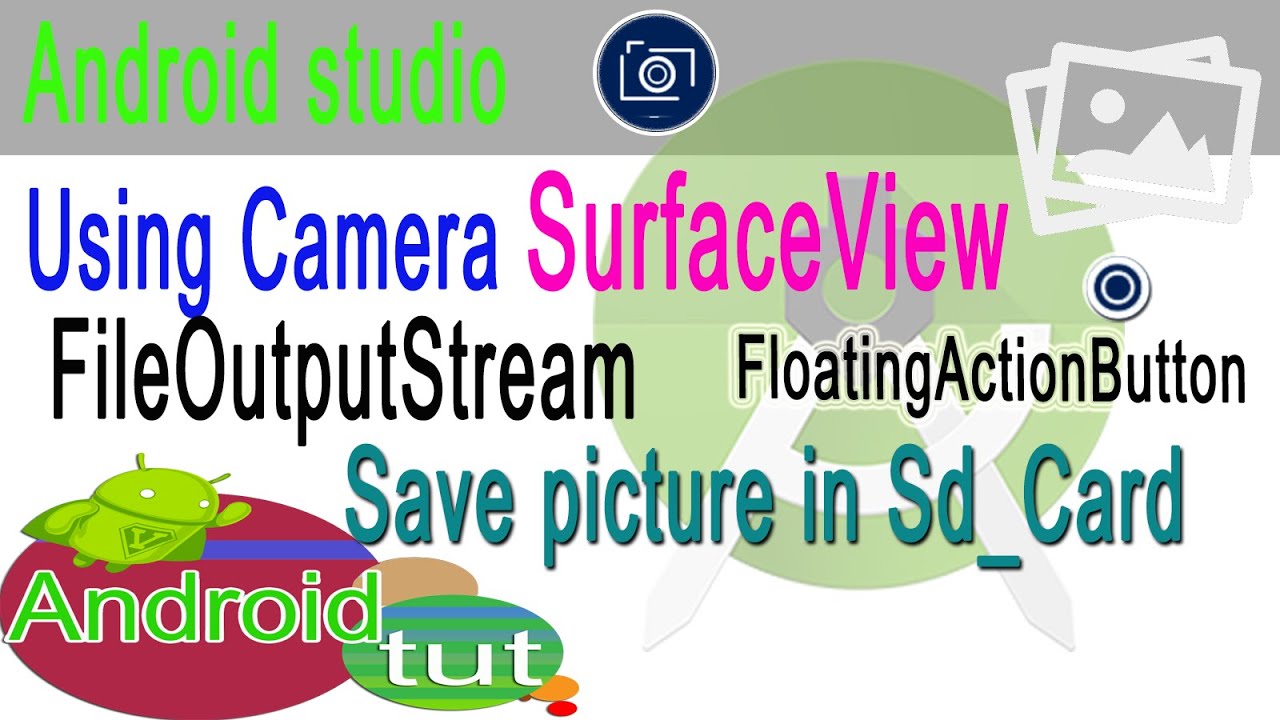 Using android Camera surfaceView android studio create photo software|android tut