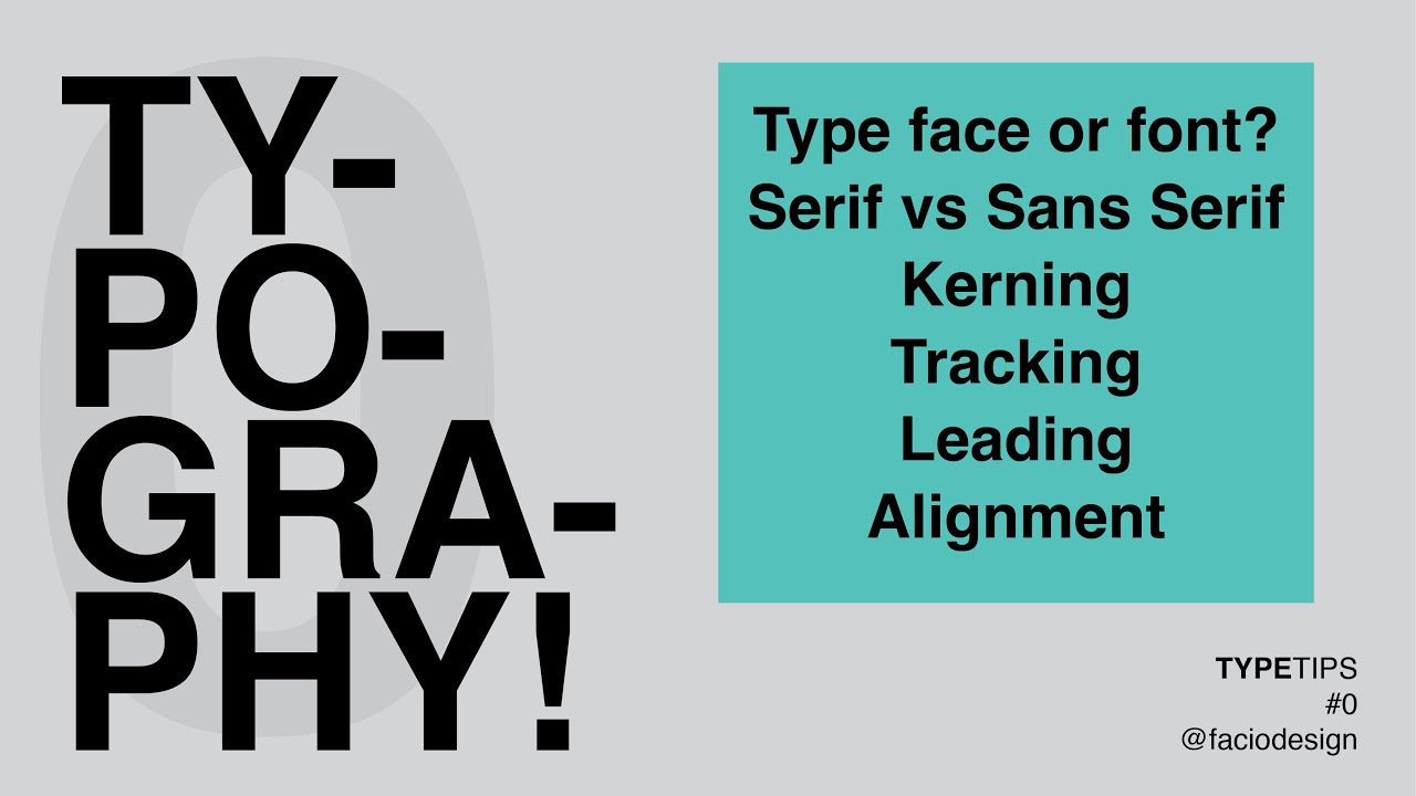 Typography Theory in Graphic Design : The Basics