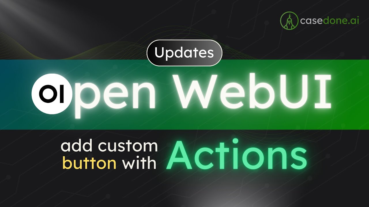 Open WebUI-Add Custom Buttons with Actions and Data Visualization
