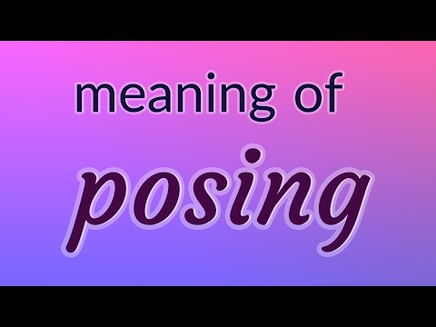Posing - 53 English Vocabulary Flashcards