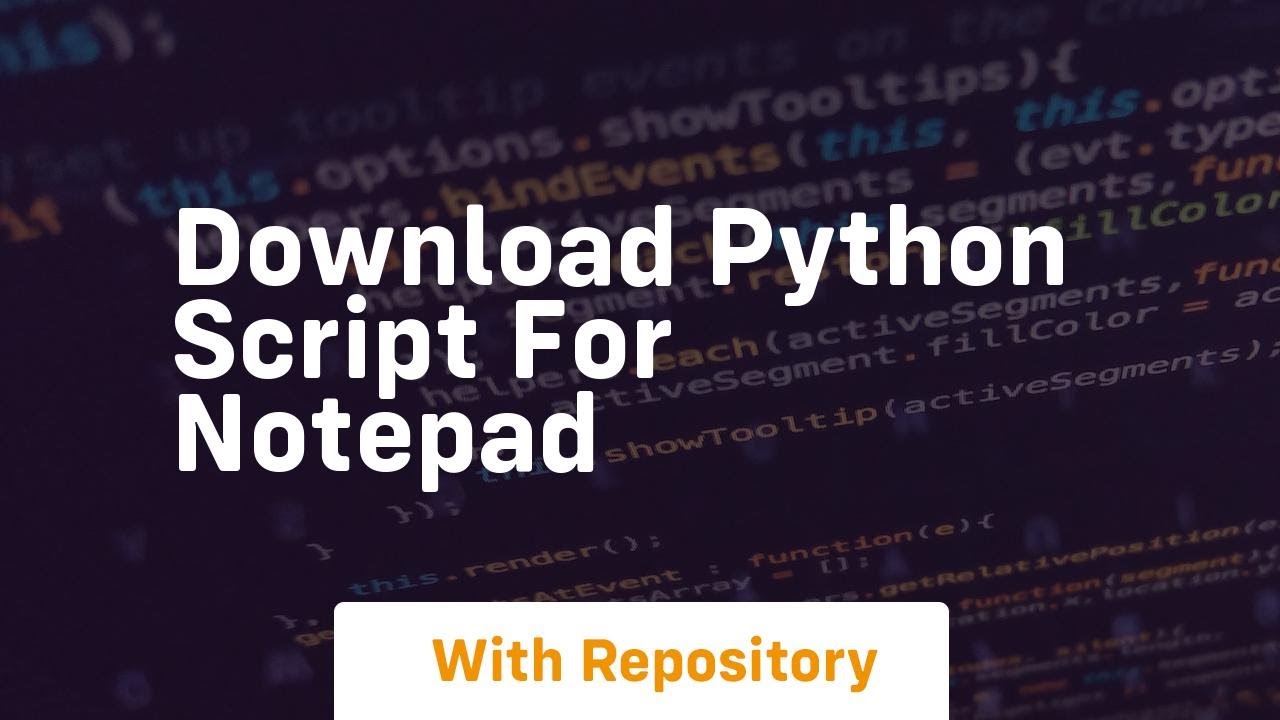 download python script for notepad
