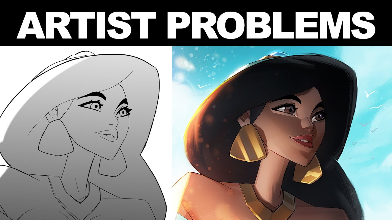 Drawing a Disney princess when you’re feeling down.