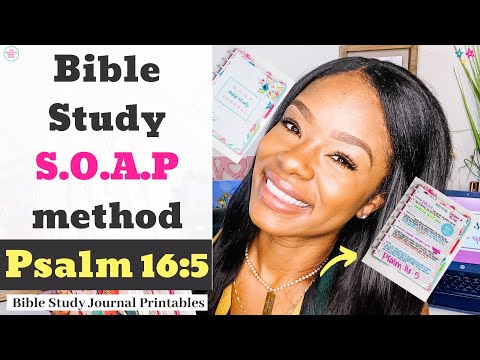BIBLE STUDY SOAP METHOD PSALM 16:5| BIBLE STUDY PRINTABLE| ORGANIZE BIBLE STUDY NOTES