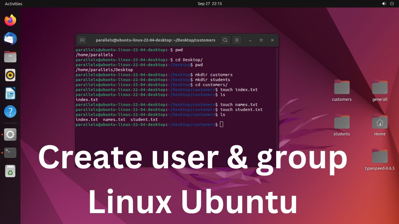 How to create user & group in linux 2022 | Ubuntu