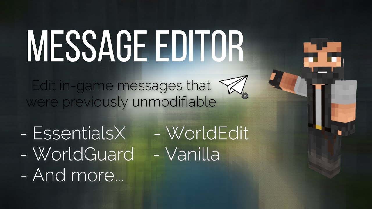MessageEditor | Minecraft Plugin [1.8 - 1.16] | More than MessageFilter [OUTDATED]