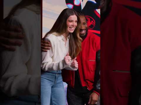 hailee steinfeld & shameik moore for spider-man: across the spider-verse