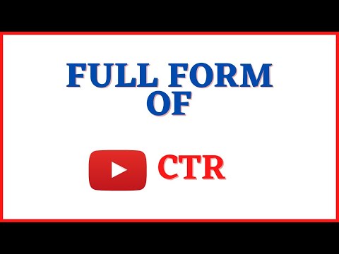 Full Form Of CTR 🔥🔥🔥