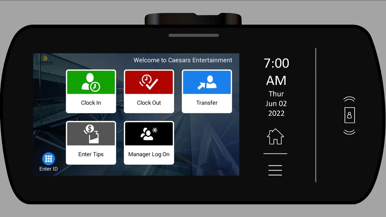 Clocking In and Out of In Touch DX Timeclock