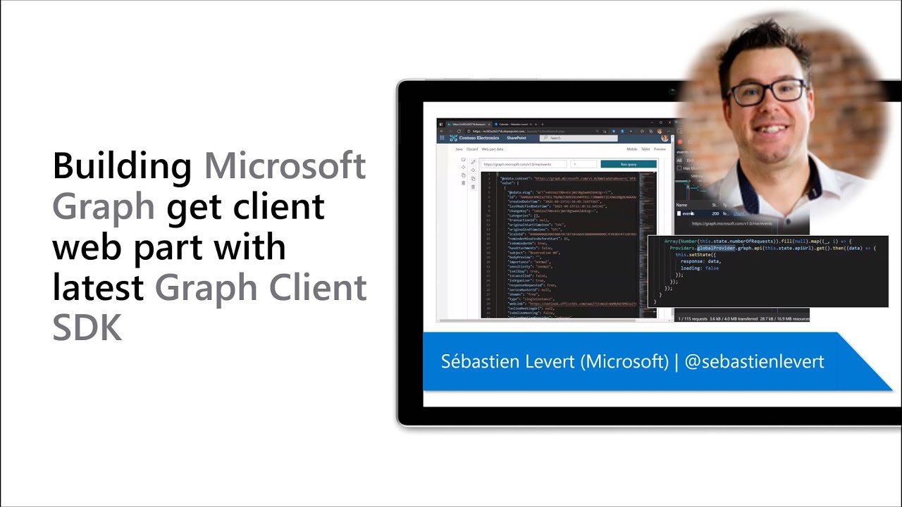 Building Microsoft Graph get client web part with latest Graph Client SDK