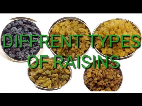 DIFFERENT TYPES OF RAISINS