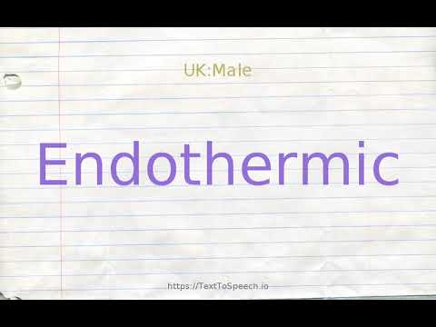 How to pronounce endothermic