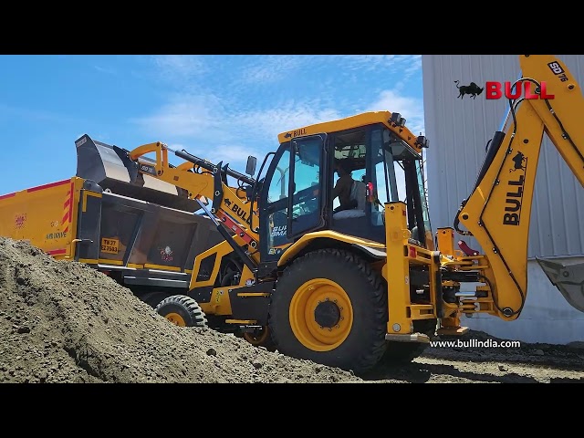 Backhoe Loader - Bull Super Smart SD76HP Backhoe Loader, ,4 Wheel Drive ...