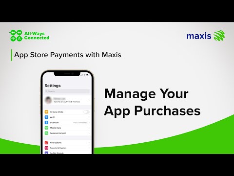 Apple App Store Payment with Maxis | Managing Your App Purchases