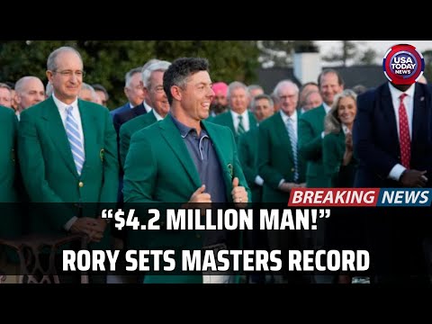Rory McIlroy Becomes First $4 Million Winner in Masters History! । USA TODAY NEWS