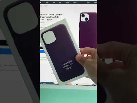 UNBOXING IPHONE 13 MINI WITH LEATHER CASE MAGNETIC🔥
