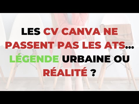Comment avoir un CV Canva qui passe les ATS ? (IA des RH)