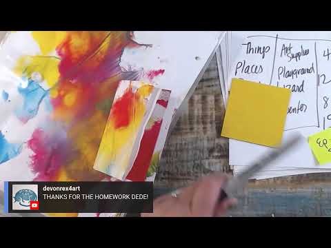 Drawing in Giant Sketchbook
