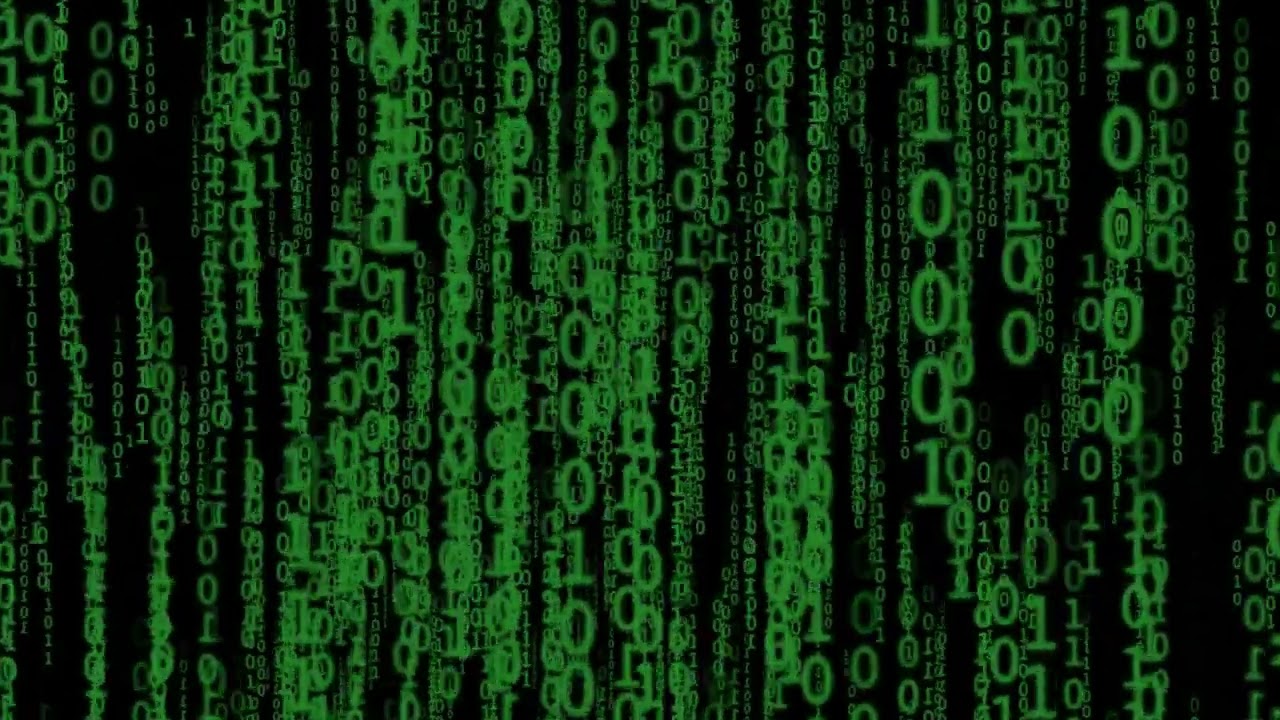 Animated Programming Binary Code Background