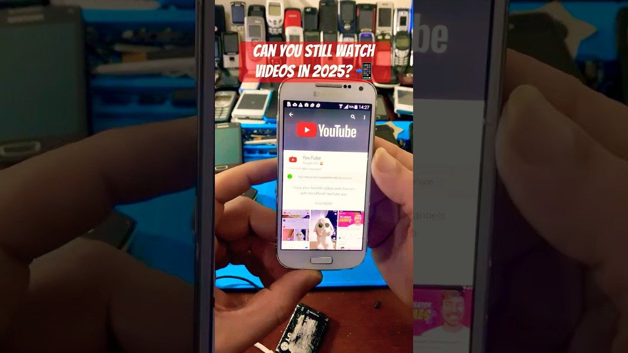 Can You Still Watch YouTube on the Galaxy S4 Mini After 12 Years? 📱🎥 #mobile #samsung #reels