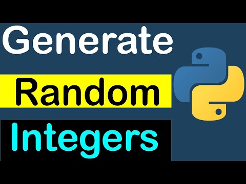 Python Program to Generate random integers between 0 and 9