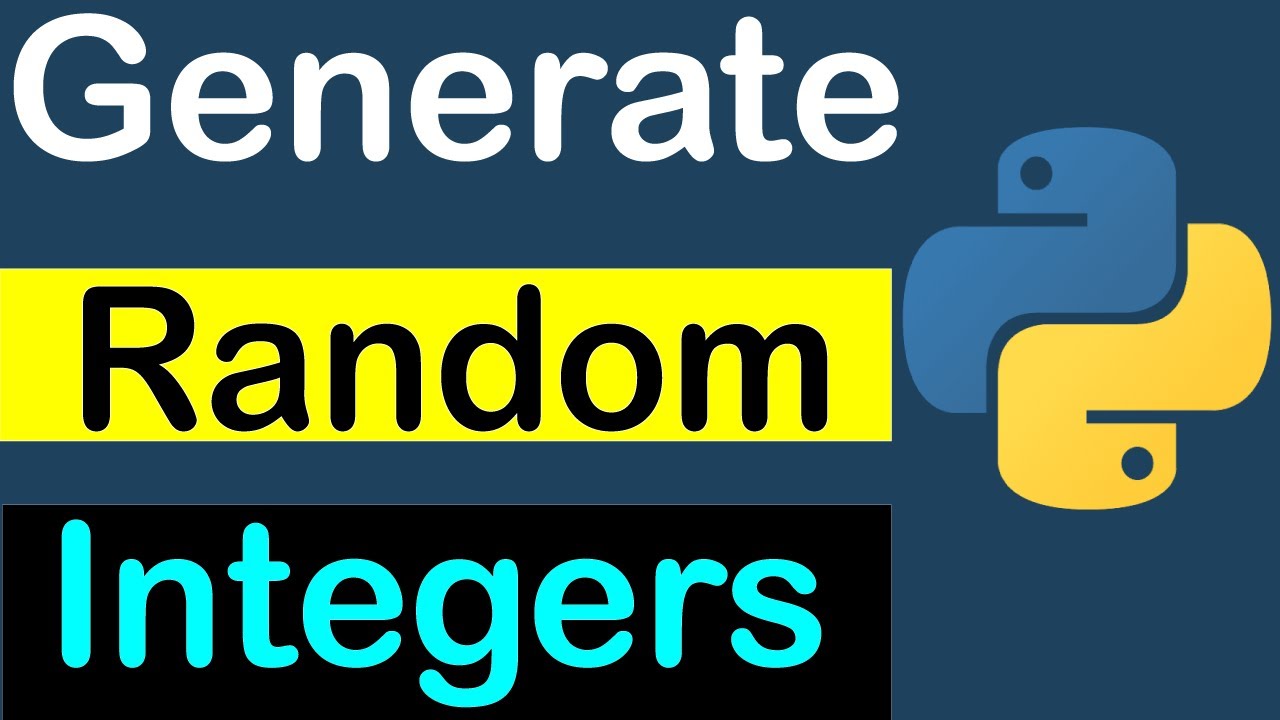 Python Program to Generate random integers between 0 and 9