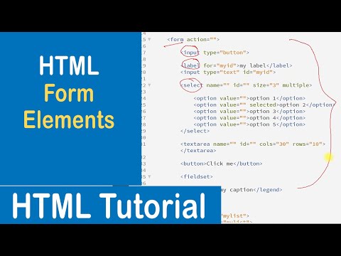 #25 HTML Form Elements | Input, Label, Select, TextArea, Button, Fieldset, Datalist, Output