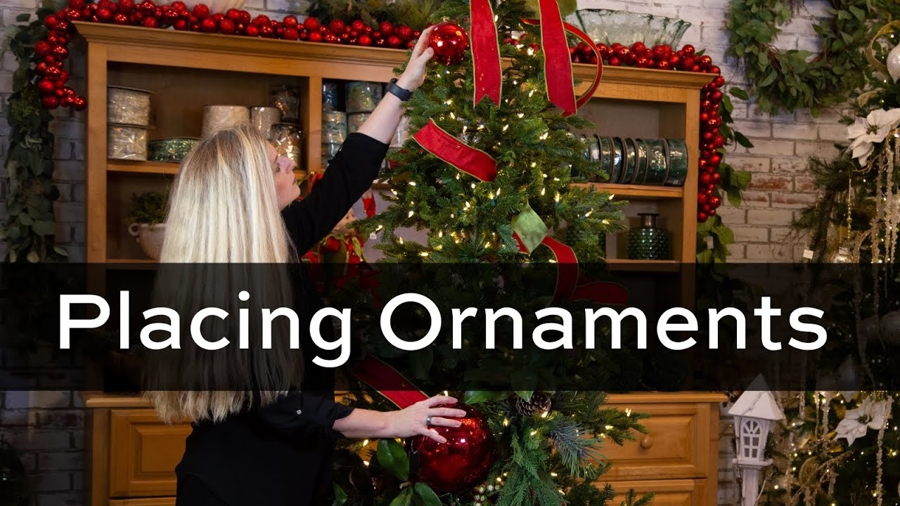 Placing Ornaments On Your Christmas Tree