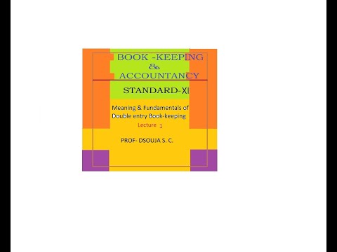 meaning & fundamentals of double entry book keeping 1