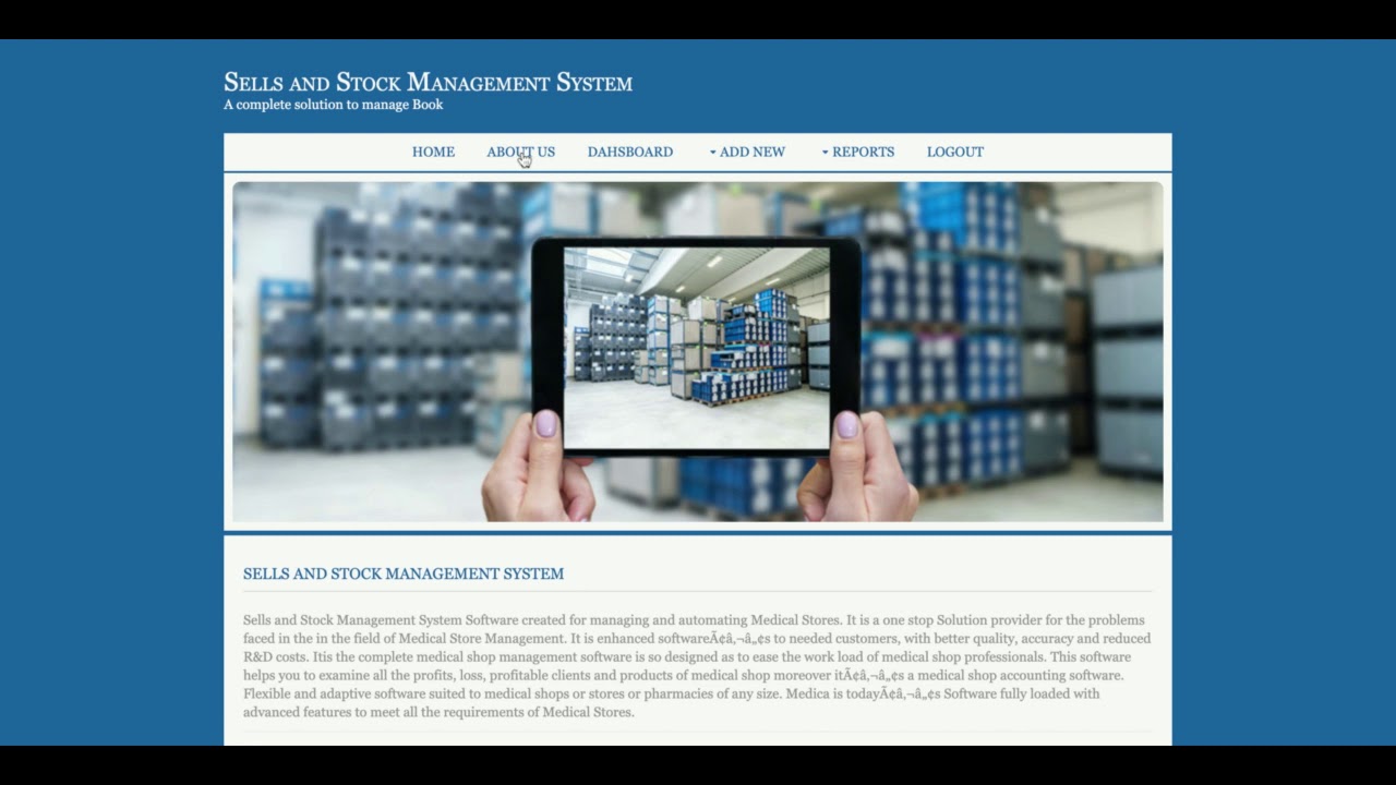Sells and Stock Management System | Java JSP Servlet Project Tutorial | Java JSP CRUD Project