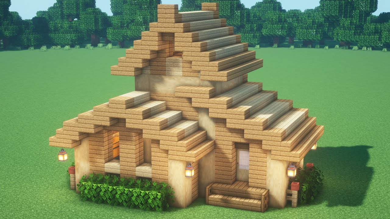 Minecraft: How To Build a Birch Wood Survival House - Minecraft Builders