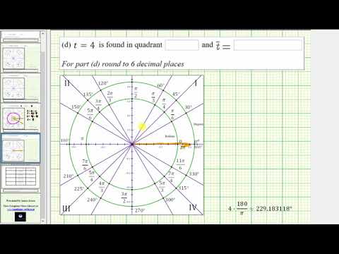 Determine the Reference Angle of an Angle Given in Radians (11pi/6 and ...
