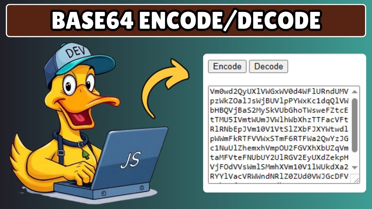How to Encode and Decode Strings with Base64 in Javascript