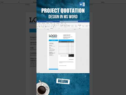 How to Design a Quotation Template in Word | Easy Tutorial