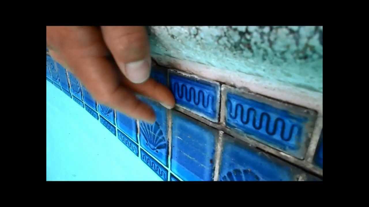 Temporary pool tile repair,a quick fix