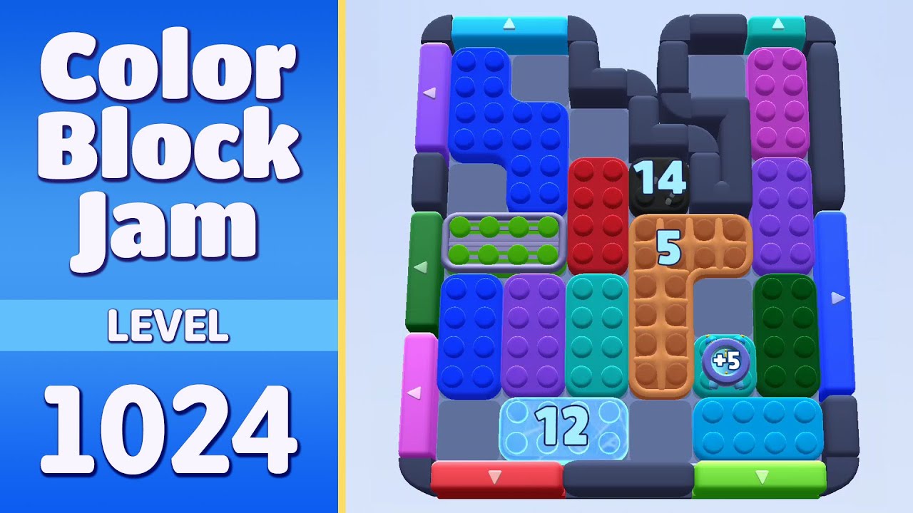 Color Block Jam Level 1021 Walkthrough (1024 & 1025) | Complete Solution & Tips! 🚧