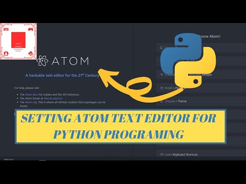 Installing and setting up Atom text editor for python programming| platformio-ide-terminal
