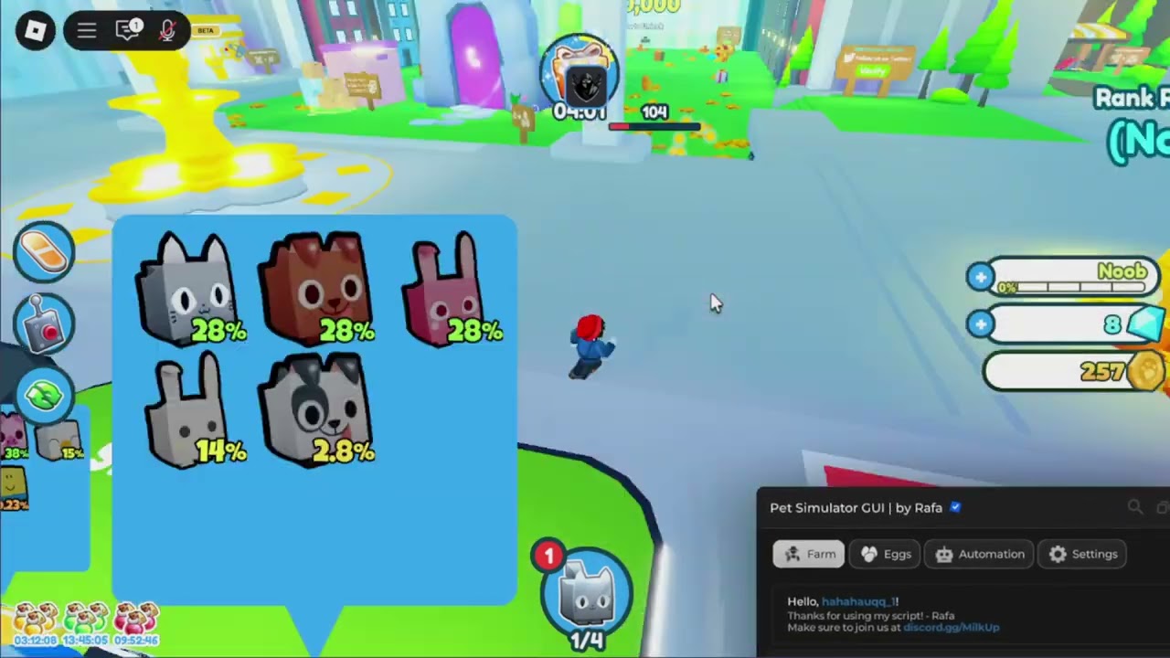 Pet Simulator X script - (Rafa hub)