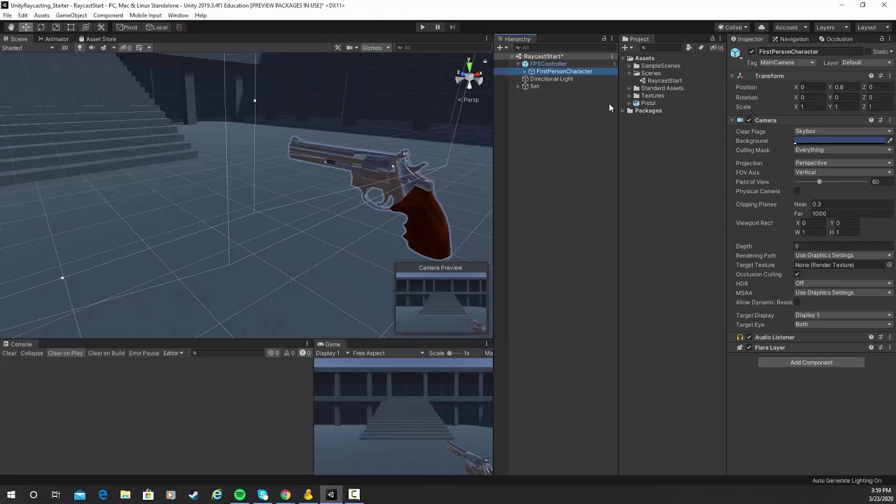 Unity Raycasting Part 01