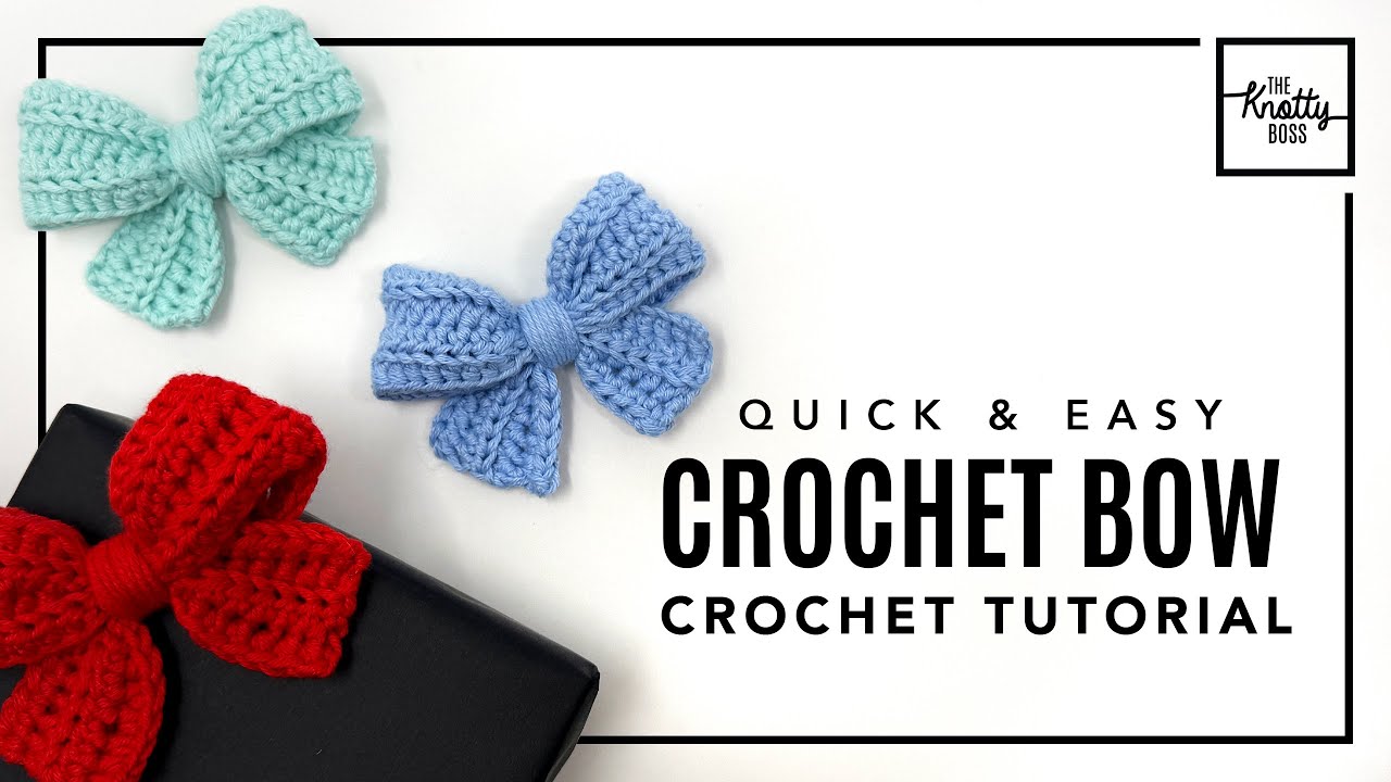 Easy Crochet Bow - Pattern Tutorial