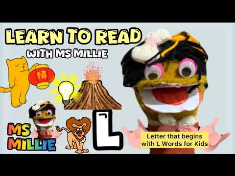 Letter that begins with LWords for kids | Learn to read with Ms Millie | #alphabet #rachel