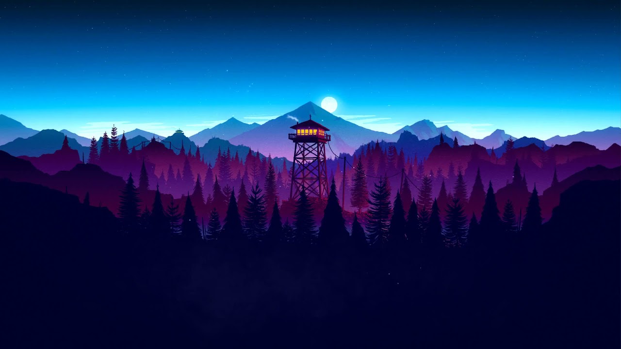 Firewatch Night Wallpaper Engine 1080p