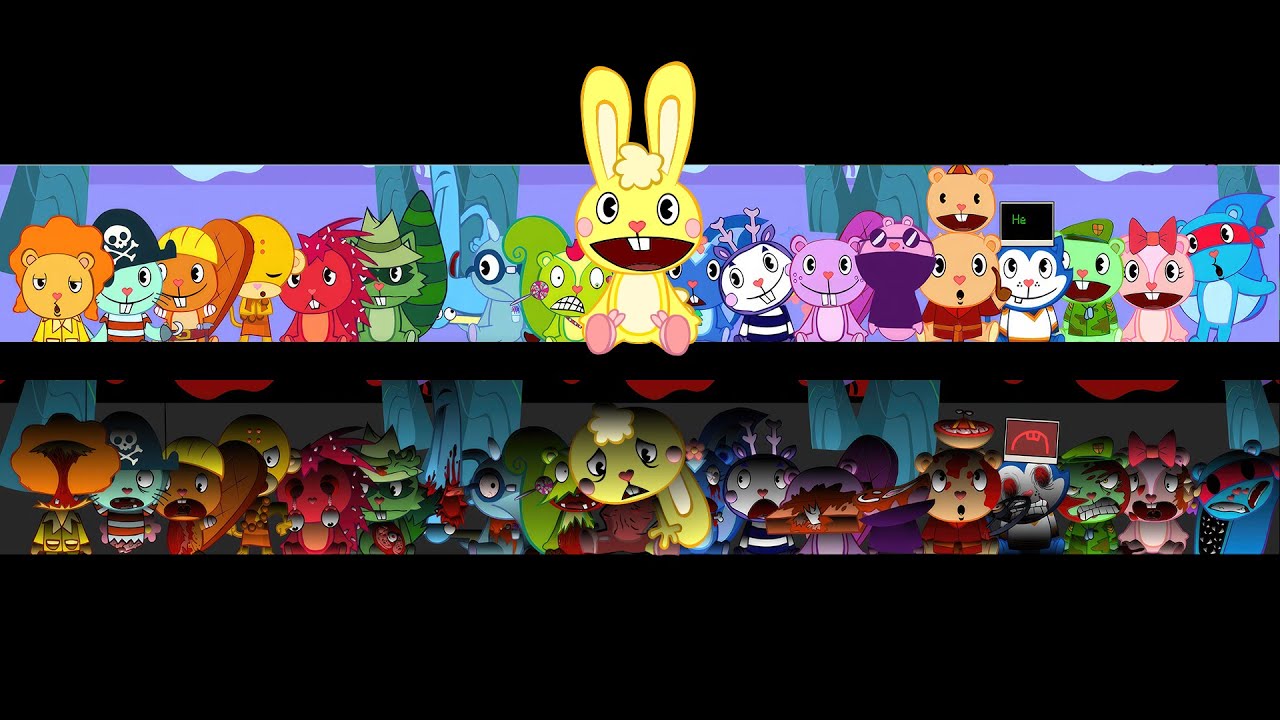 Sprunki Retake But Happy Tree Friends (All Character Together)