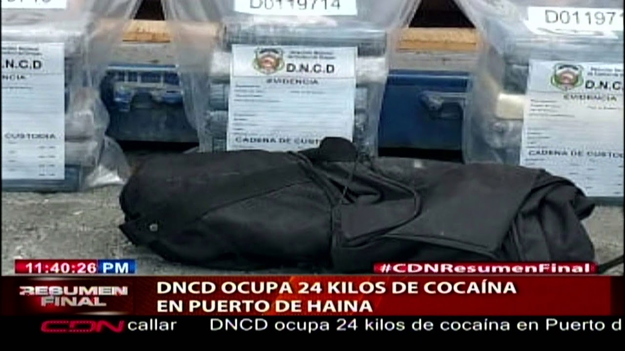 DNCD ocupa 24 kilos de cocaína en Puerto de Haina