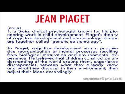 How to Pronounce Jean Piaget
