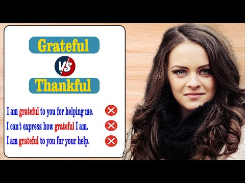 Confusing English Words | Fix Common Vocabulary Mistakes | Grateful vs Thankful